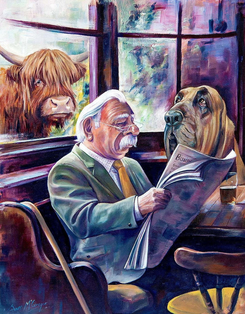 The Colonel and Clyde by Scott McGregor – Art Prints Gallery